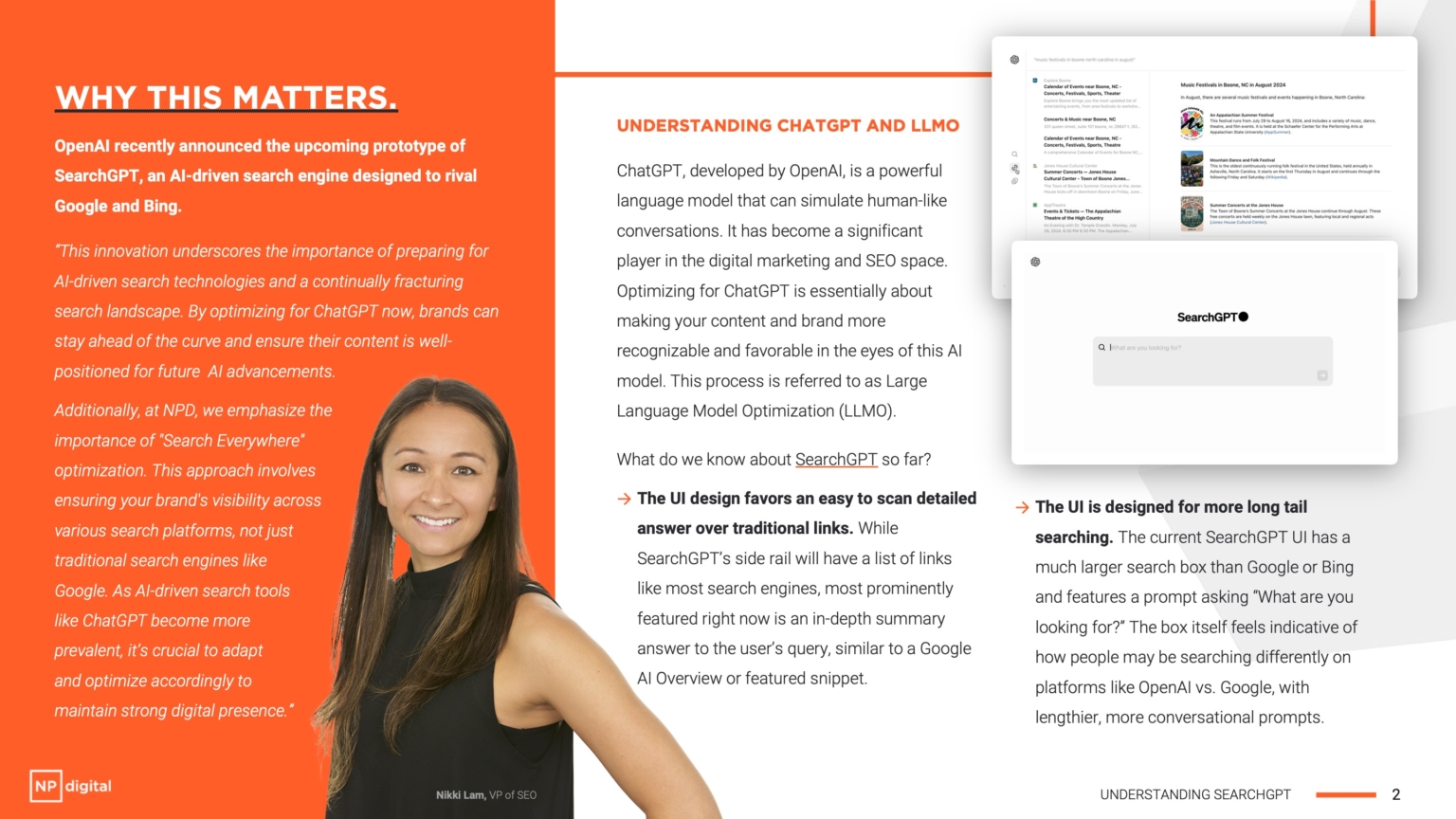 Understanding SearchGPT, best practices for visibility. NP Digital